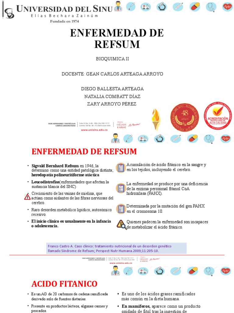 Enfermedad de Refsum | PDF | Nutrición | Dieta y nutrición