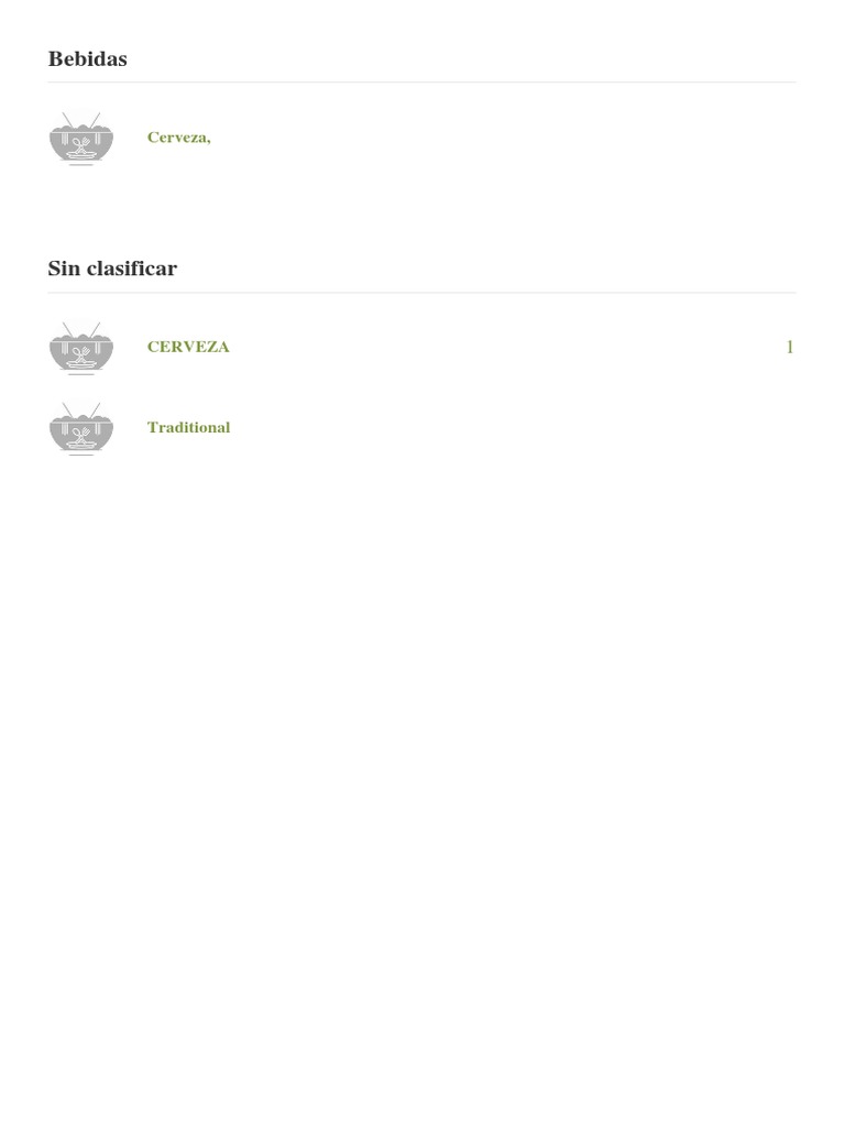 Restaurant Olamo Terraza Rimac Carta | PDF