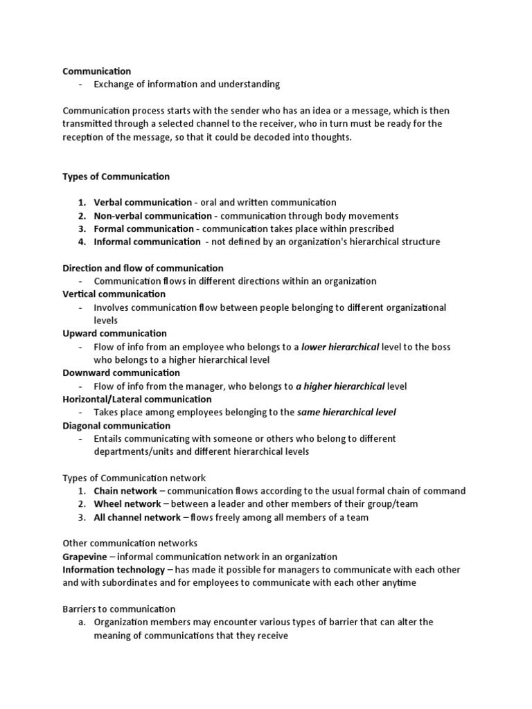 Communication | PDF | Communication | Decision Making