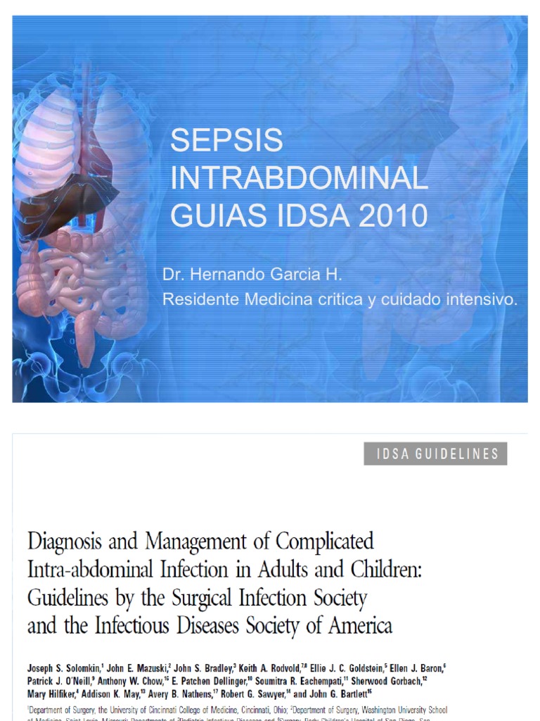 Sepsis Intraabdominal y IDSA | PDF