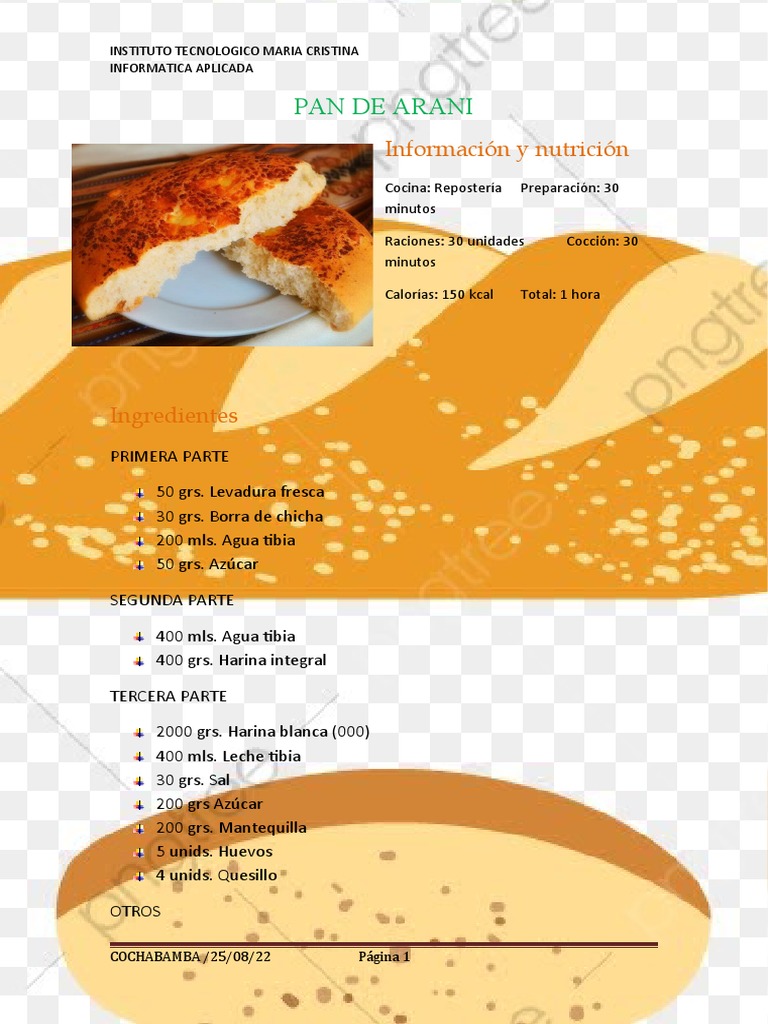 Pan de Arani | PDF