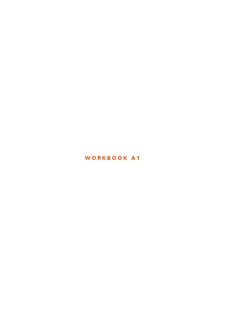 Workbook A1 | PDF | Spanish Language | Room