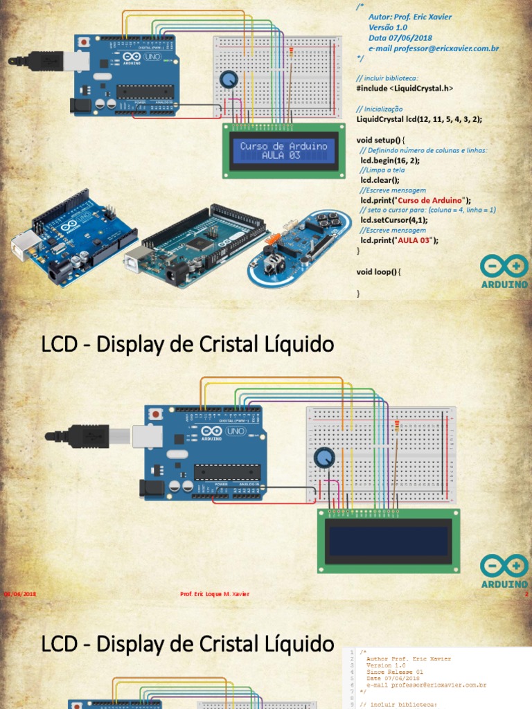 Aula 03 - Arduino (Versão 01) | PDF | Engenharia Elétrica | Engenharia ...