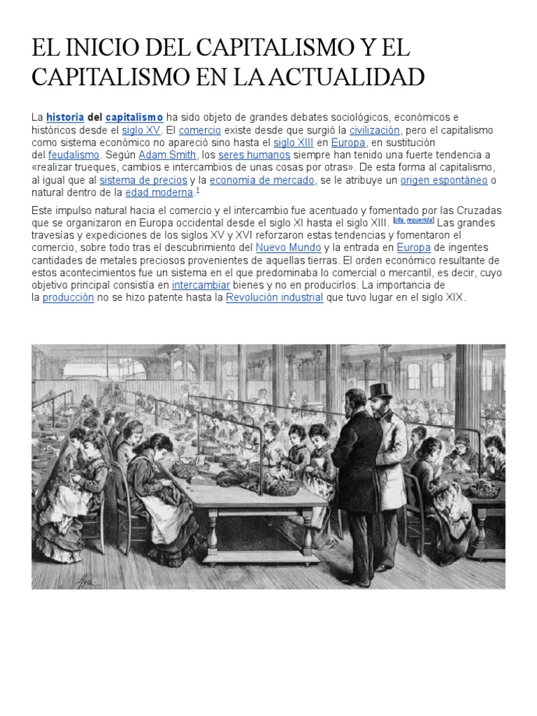 Evolución y crisis del capitalismo actual | PDF | Capitalismo | Comercio