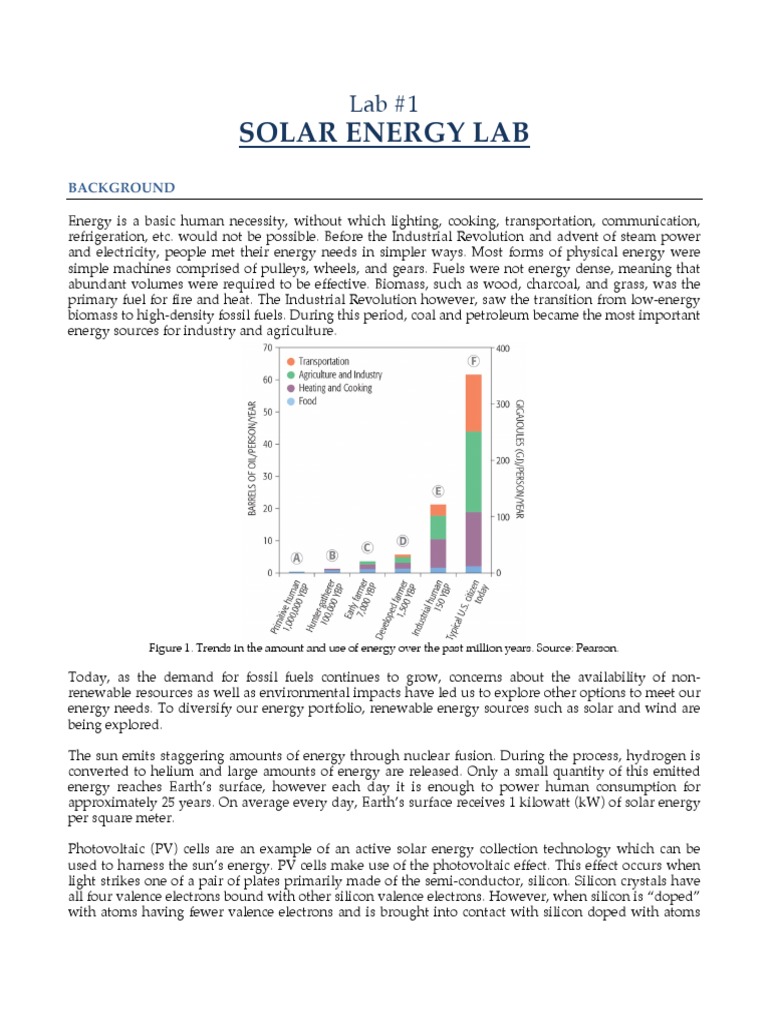 Solar Energy Lab | Download Free PDF | Photovoltaics | Fuels