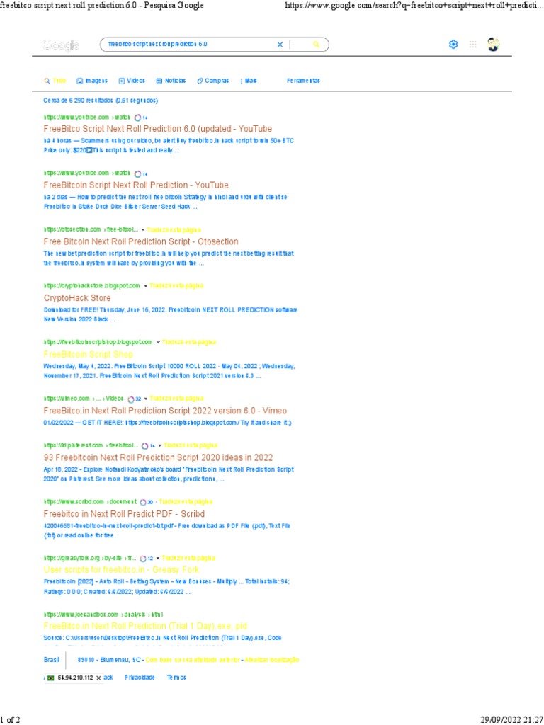 Freebitco Script Next Roll Prediction 6.0 - Pesquisa Google | PDF | Bitcoin | Intellectual Works