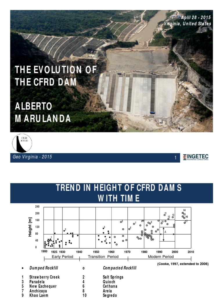 12-Marulanda-2015-Evolution-of-CFRD[001-078] | PDF | Dam | Concrete