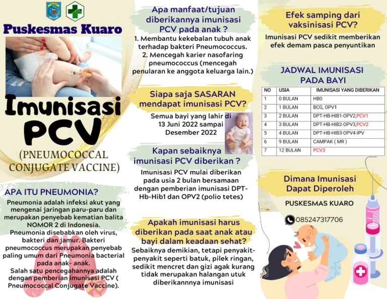 Leaflet PCV PUSKESMAS KUARO 2022 | PDF