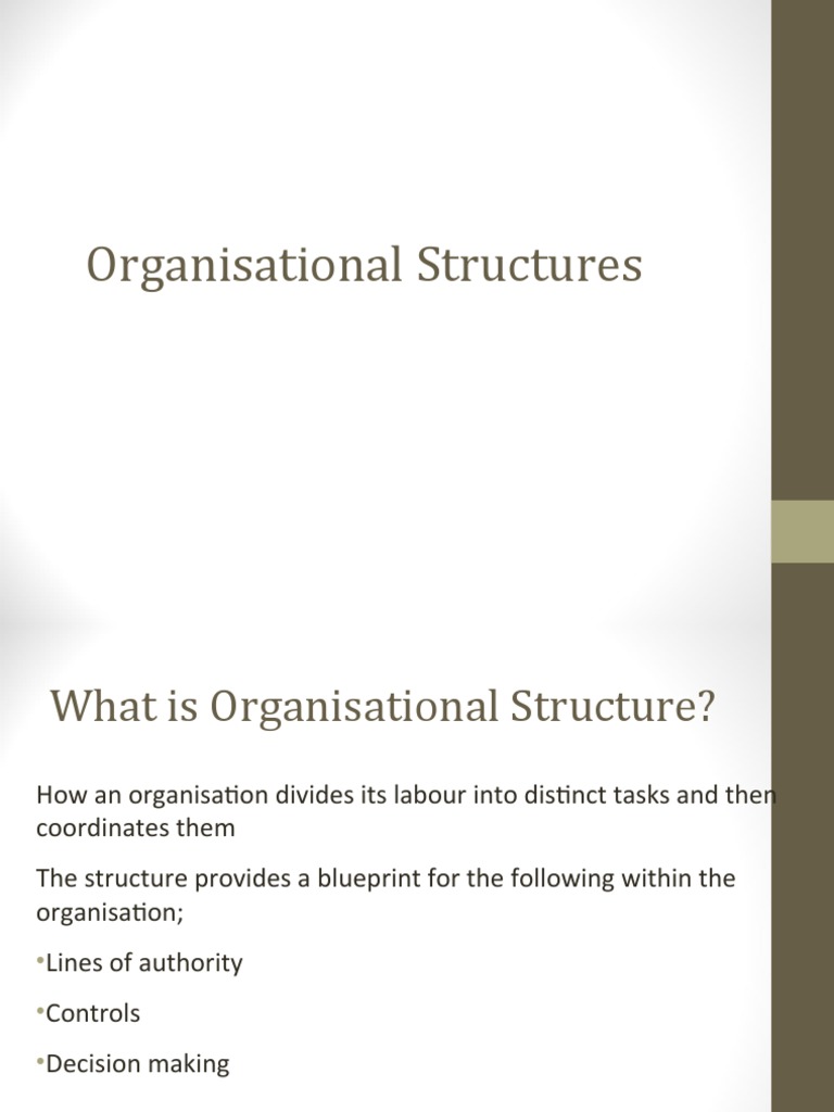 3 - Organisational Structures | PDF | Organizational Structure ...