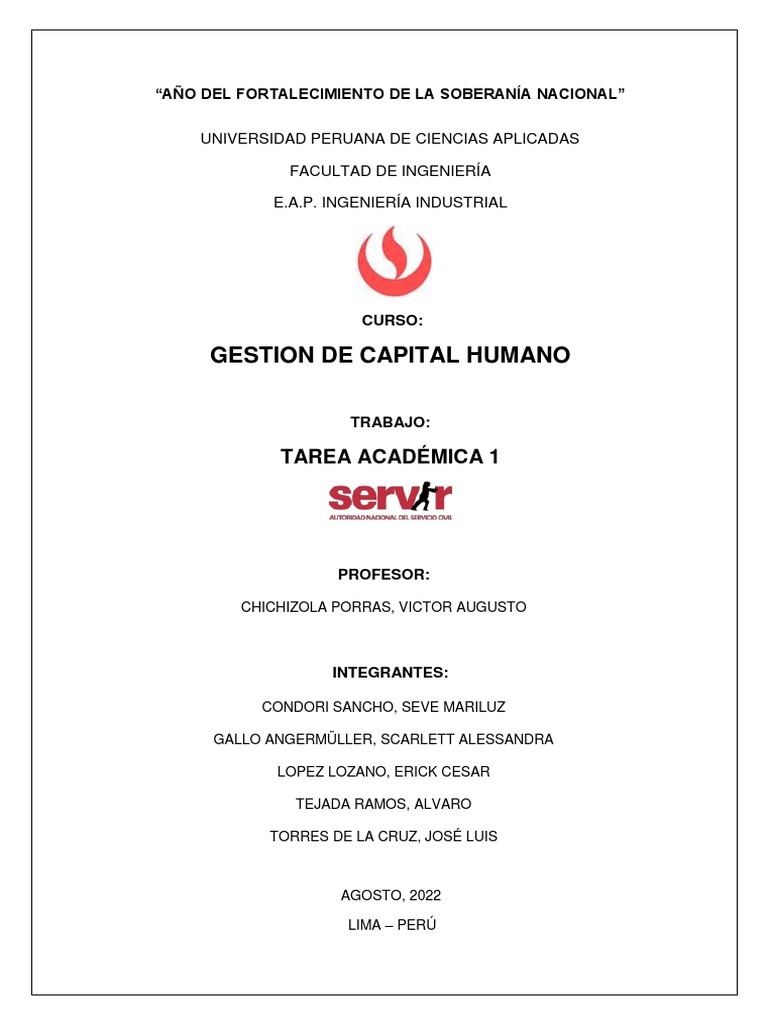 TA1 - Grupo 4 - Caso Servir | PDF | Business | Las emociones TA1 - Grupo 4 - Caso Servir | PDF | Business | Las emociones