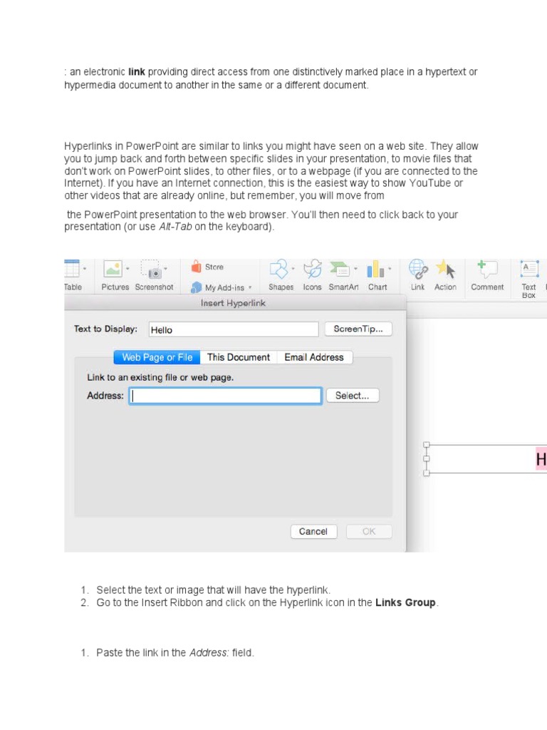 hyperlink 2 | PDF | Hyperlink | World Wide Web