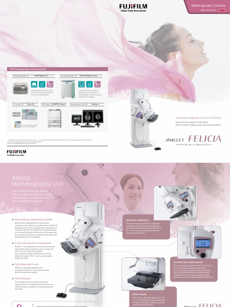 Fujifilm Amulet Felicia | PDF | Mammography | Equipment