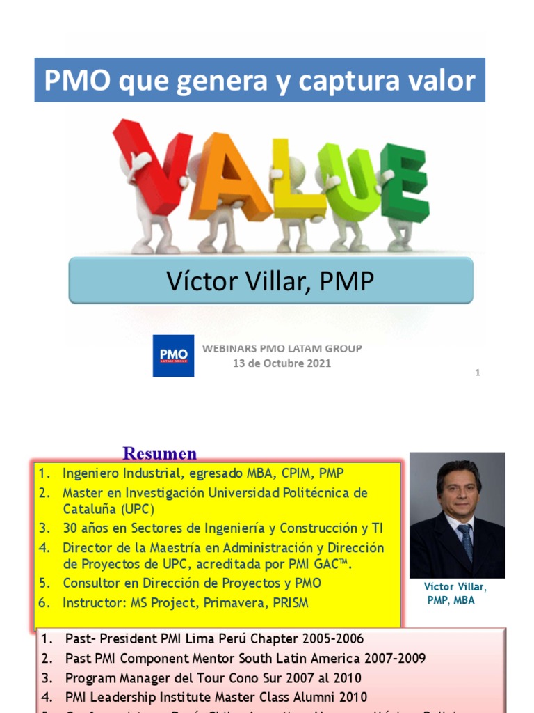 PMO Que Genera Valor | PDF | Software | Perú