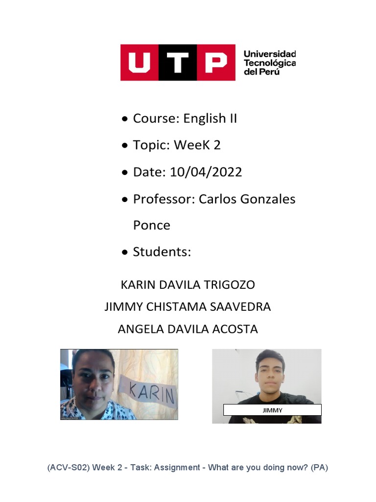 Week2 Task Ssignment KarinDavila | PDF