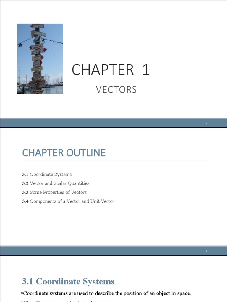 Vectors Pdf Euclidean Vector Coordinate System