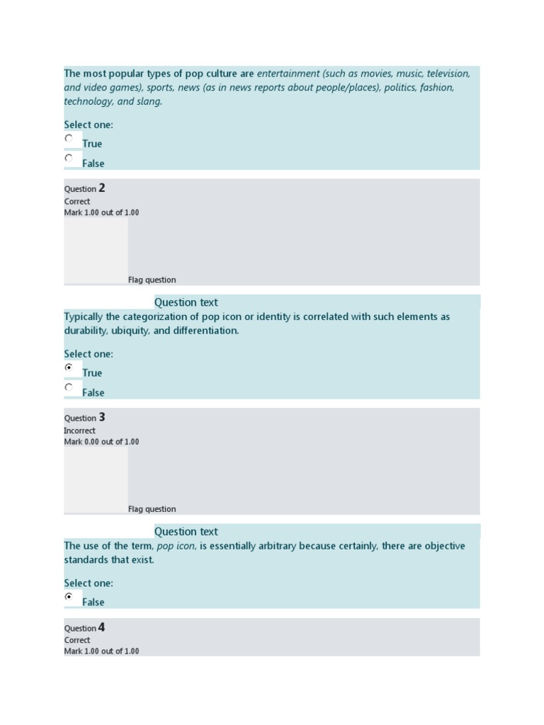 Types and Examples of Pop Culture | PDF