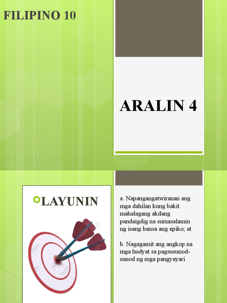 ARALIN-4 Epiko10 | PDF