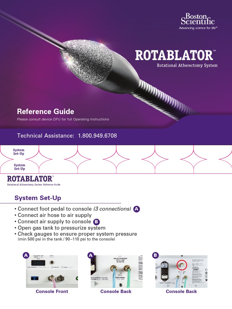Rotablator System Reference Guide - IC 193906 AA | PDF | Percutaneous ...