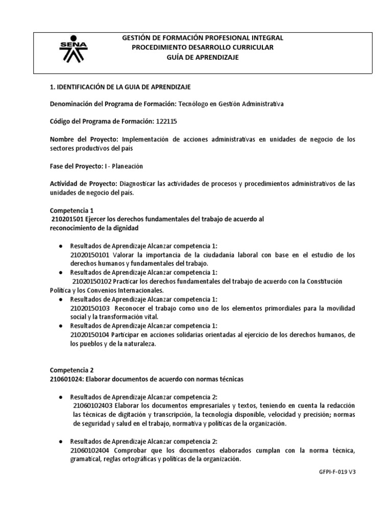 (4.2) GFPI-F-019 - Formato - Guia - de - Aprendizaje Reclutamiento | PDF | Sustentabilidad ...