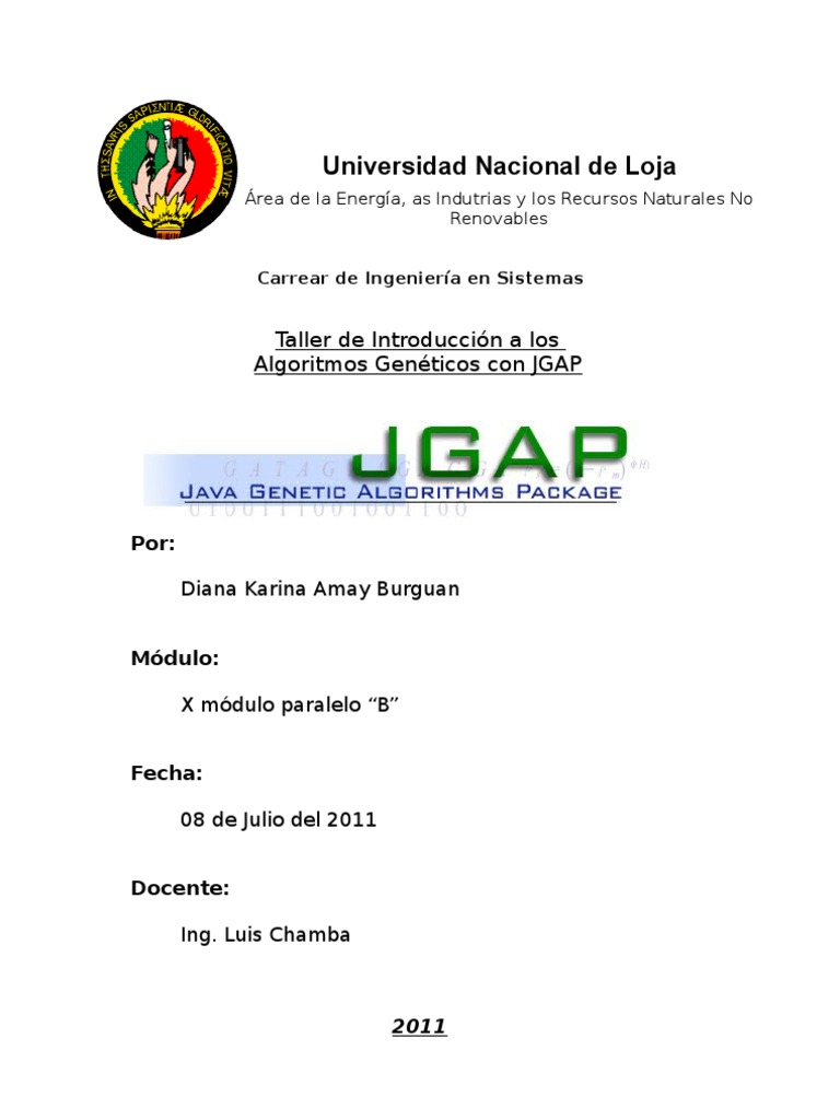 JGAP | PDF | Algoritmo genético | Gene