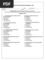 Test de Autoestima de Rosenberg RSES | PDF | Autoestima | Sicología