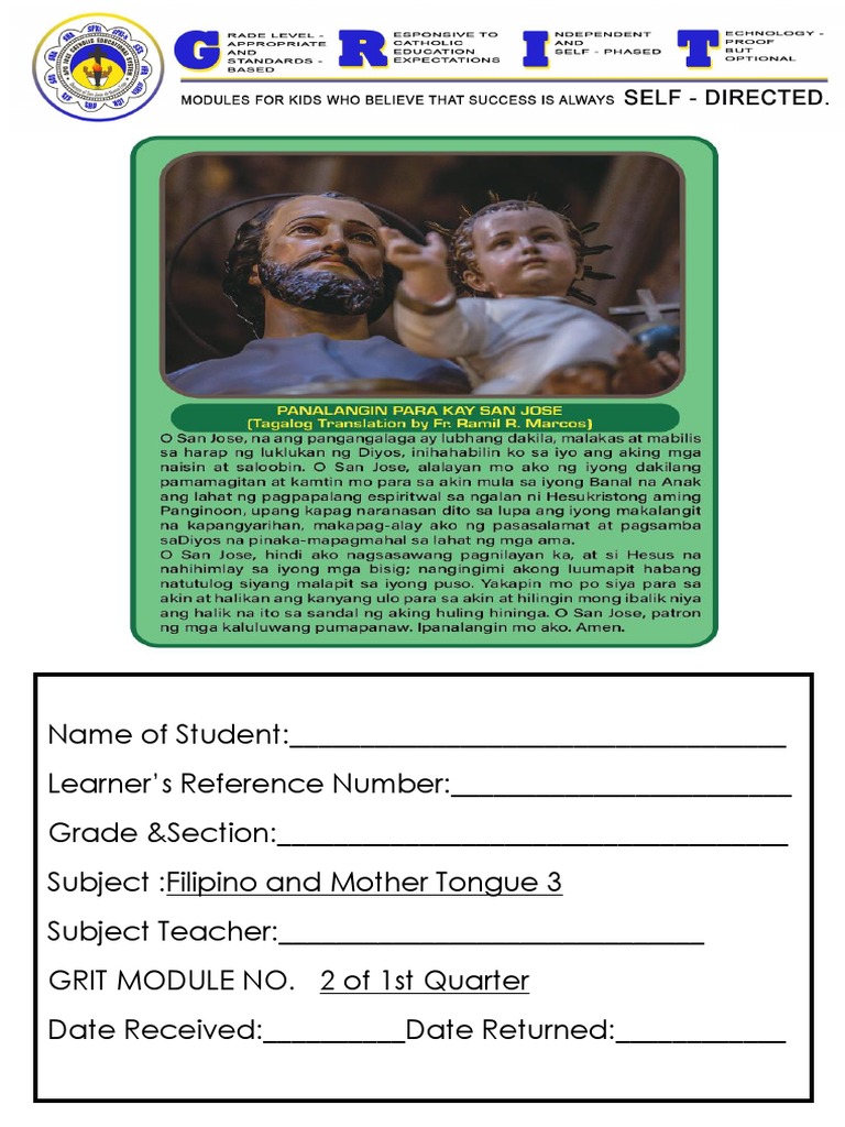 ACES Filipino 3 - Module #2 | PDF