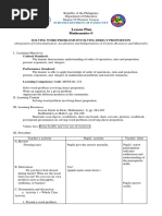 Grade 6 Quarter 3 Week 5 Mathematics | PDF | Speed | Distance