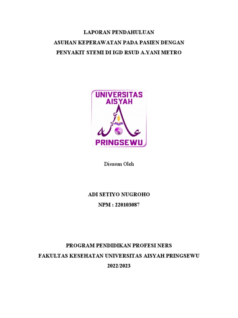 LAPORAN PENDAHULUAN Stemi | PDF