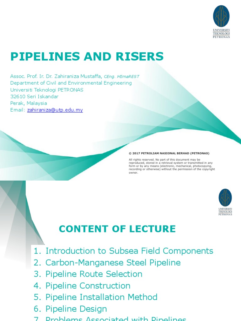 Introduction To Subsea Field Components | PDF | Subsea (Technology) | Pipeline Transport
