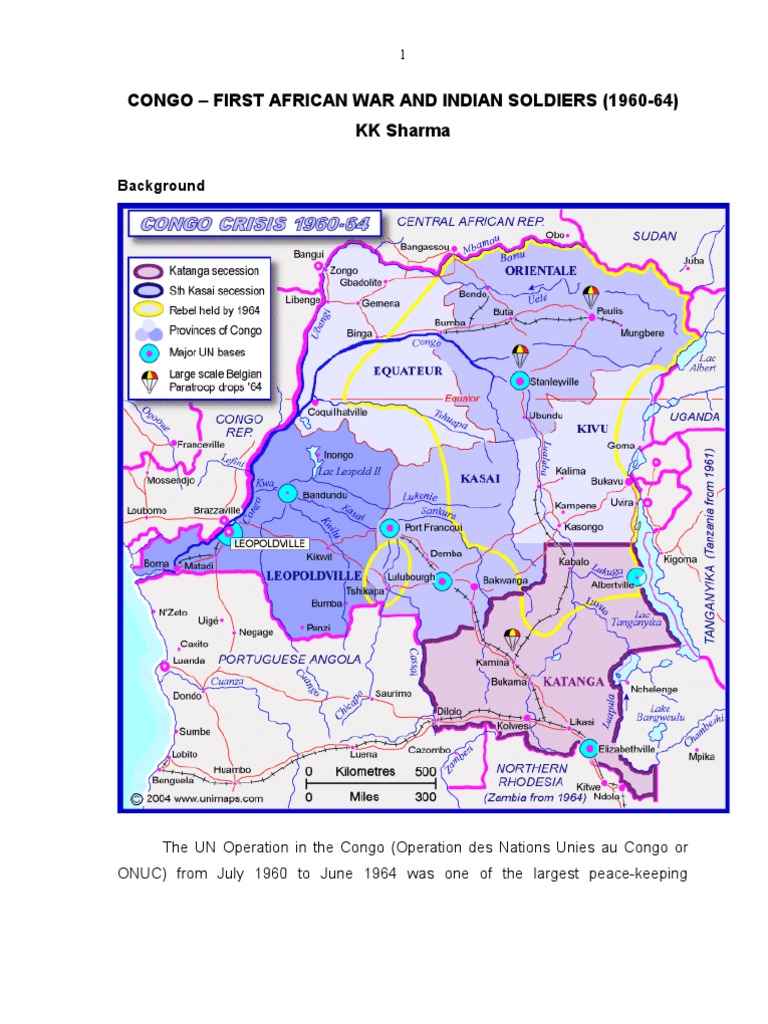 Congo Crisis: First African War Overview | PDF | Democratic Republic Of ...