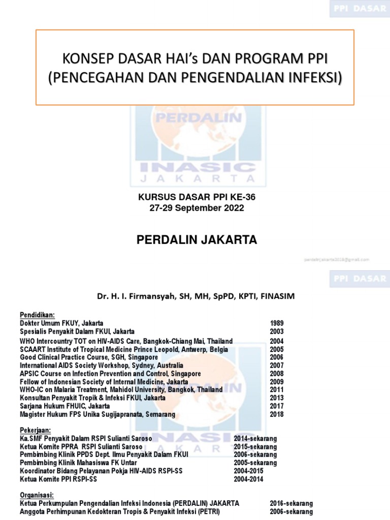 Konsep Dasar HAIs Dan Program PPI | PDF