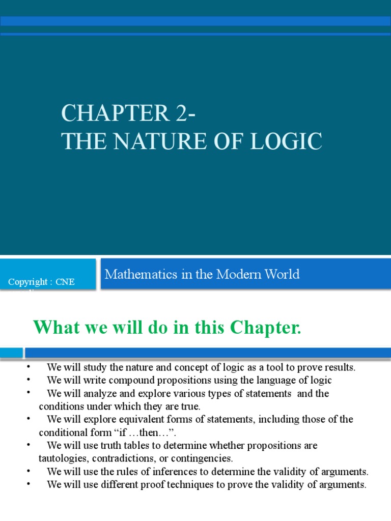 Chapter 2 The Nature of Logic | Download Free PDF | Logic | Argument