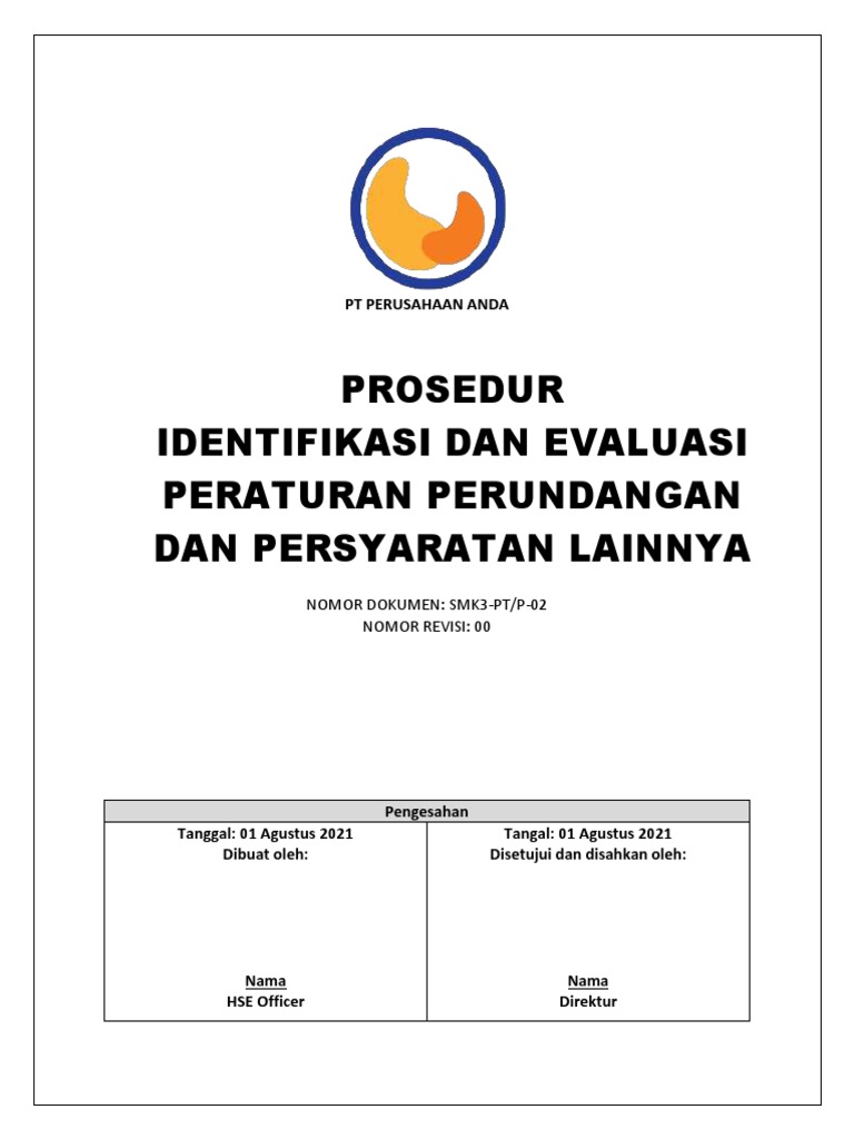Prosedur Identifikasi Dan Evaluasi Peraturan Perundangan Dan Persyaratan Lainnya | PDF