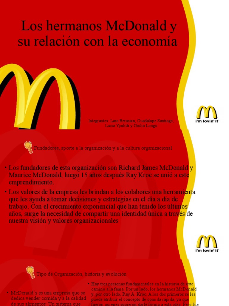 Historia de los Hermanos McDonald | PDF | Mc Donald's | Business