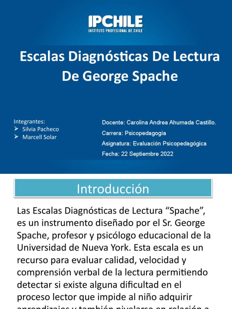 Test Spache | PDF | Sicología | Modificación de comportamiento