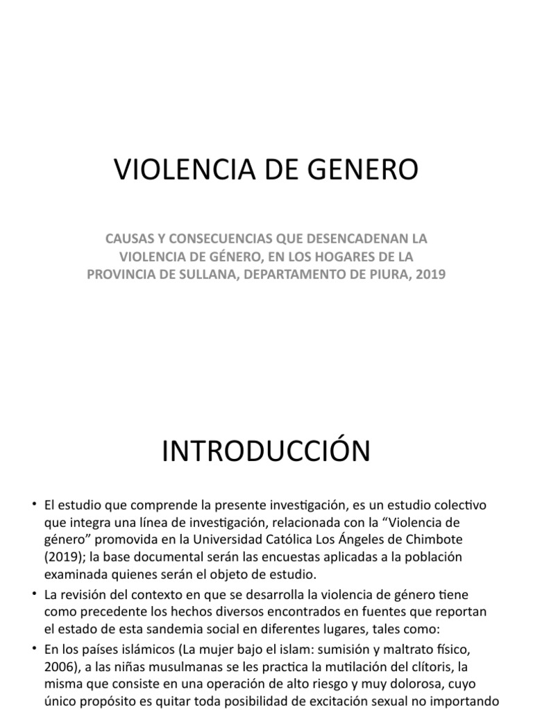 Violencia de Genero | PDF | La violencia contra las mujeres | Violencia ...