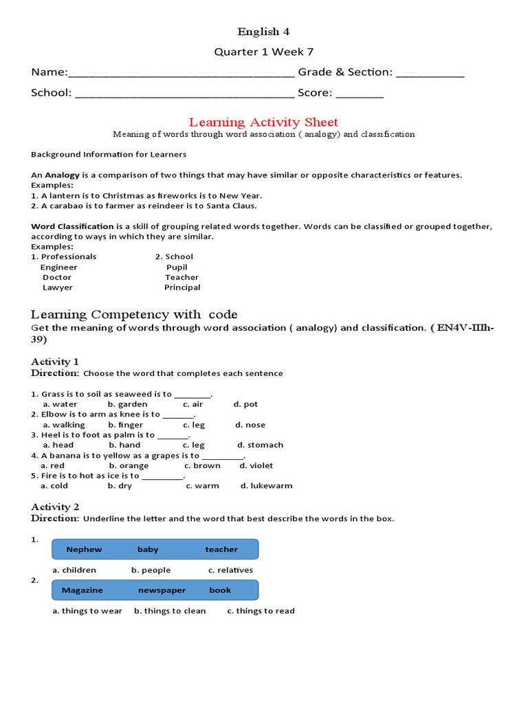 English 4Q1 WK 7 | PDF