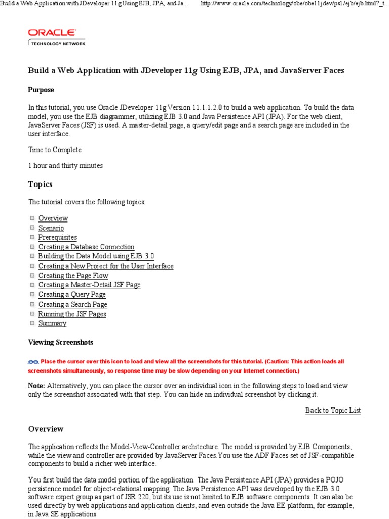 Build A Web EJB | PDF | Enterprise Java Beans | Computing Platforms
