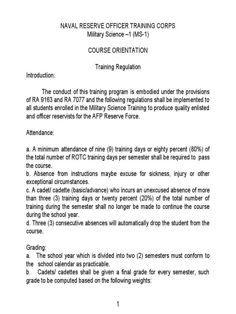 MS1 and MS2 Handbook | PDF | Information | Commander In Chief