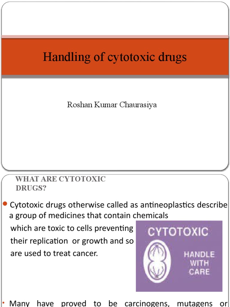 Guidelines for the Safe Handling and Management of Cytotoxic Drugs in ...