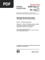 IRAM 2184-1 - Protección de Las Estructuras Contra Las Descargas Eléctricas Atmosféricas (Rayos ...