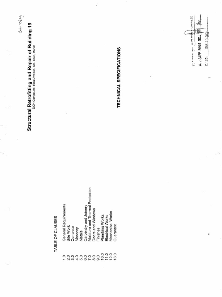 Annex B Specifications Technical Specs Sample | PDF
