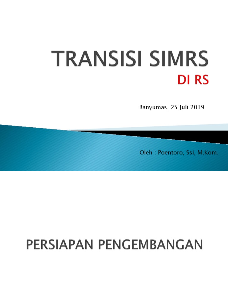 Transisi Simrs RS | PDF