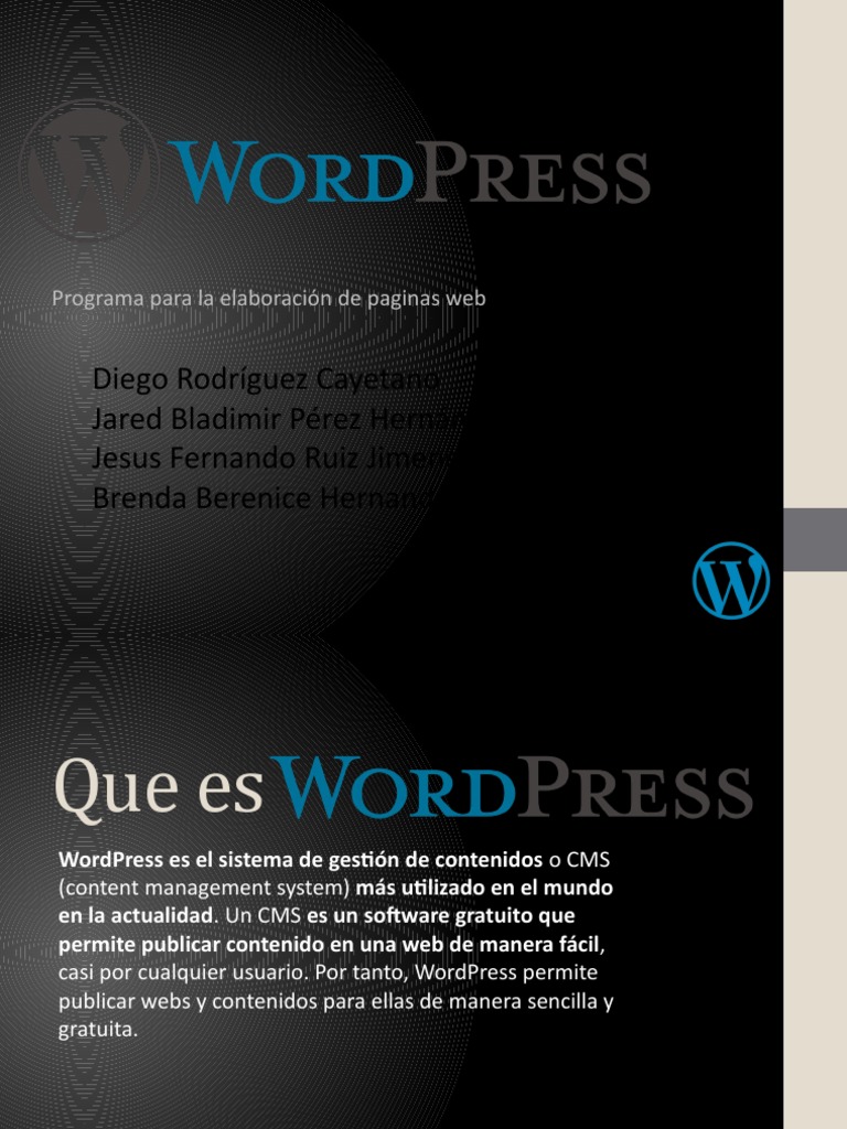 Wordpress | PDF | Word Press | Página web