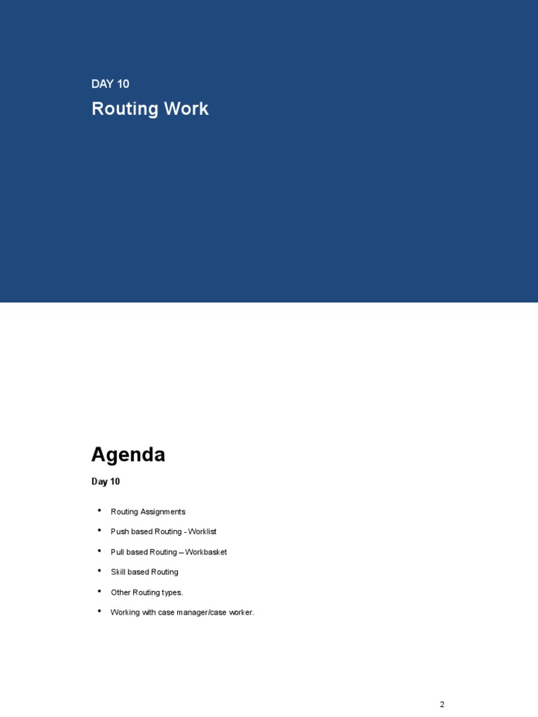 RoutingAssignments PPT & Guide | PDF | Point Of Sale | Information Age