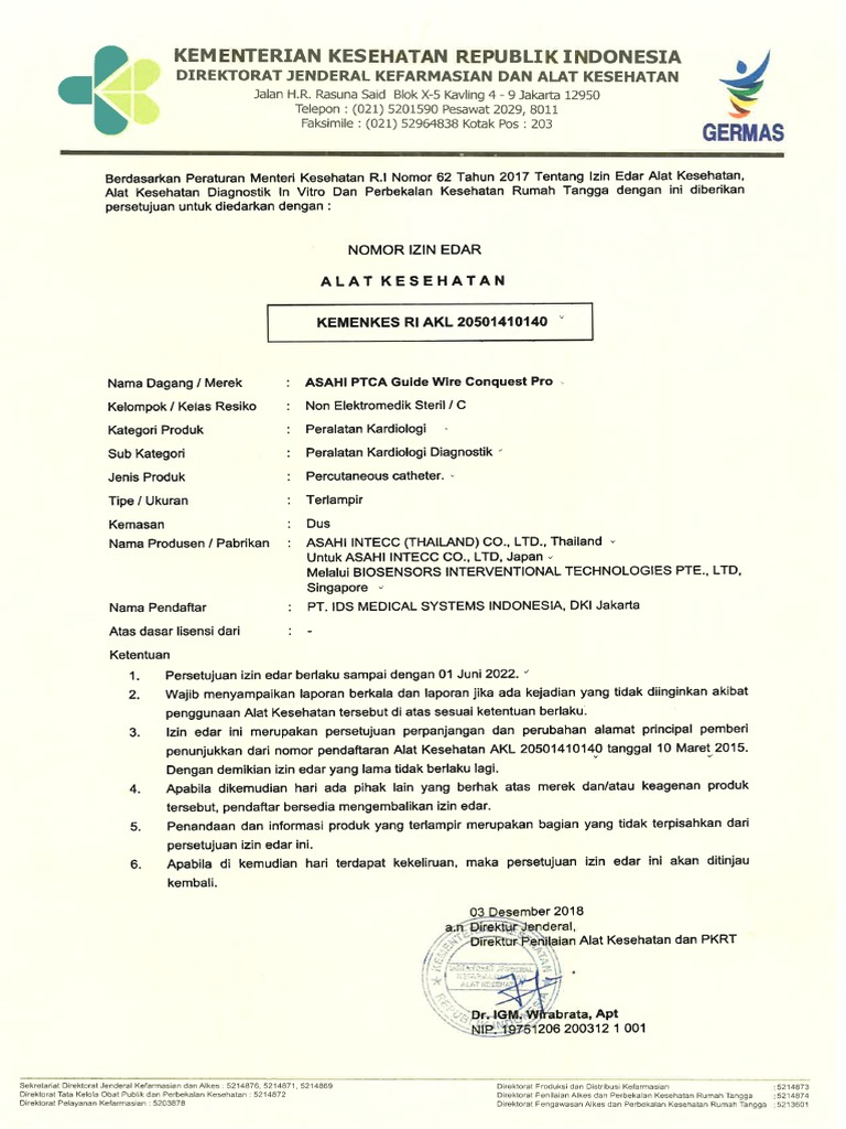 AKL 20501410140-Asahi Conquest Pro PTCA Guide Wire | PDF