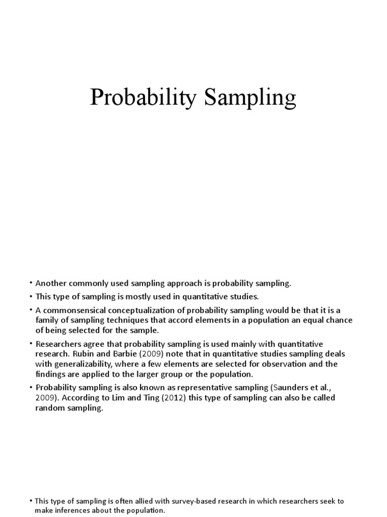 2022 - Intro To Quantitative Research Sampling Techniques | PDF ... 2022 - Intro To Quantitative Research Sampling Techniques | PDF ...