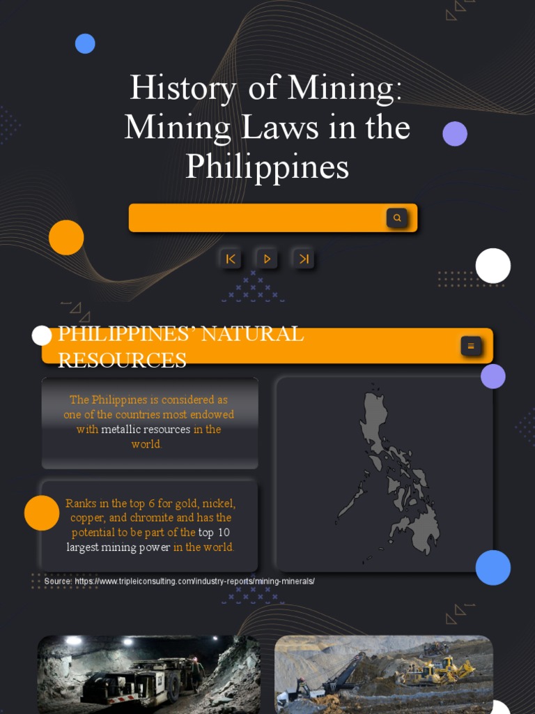 History of Mining Laws | PDF | Mining | Philippines