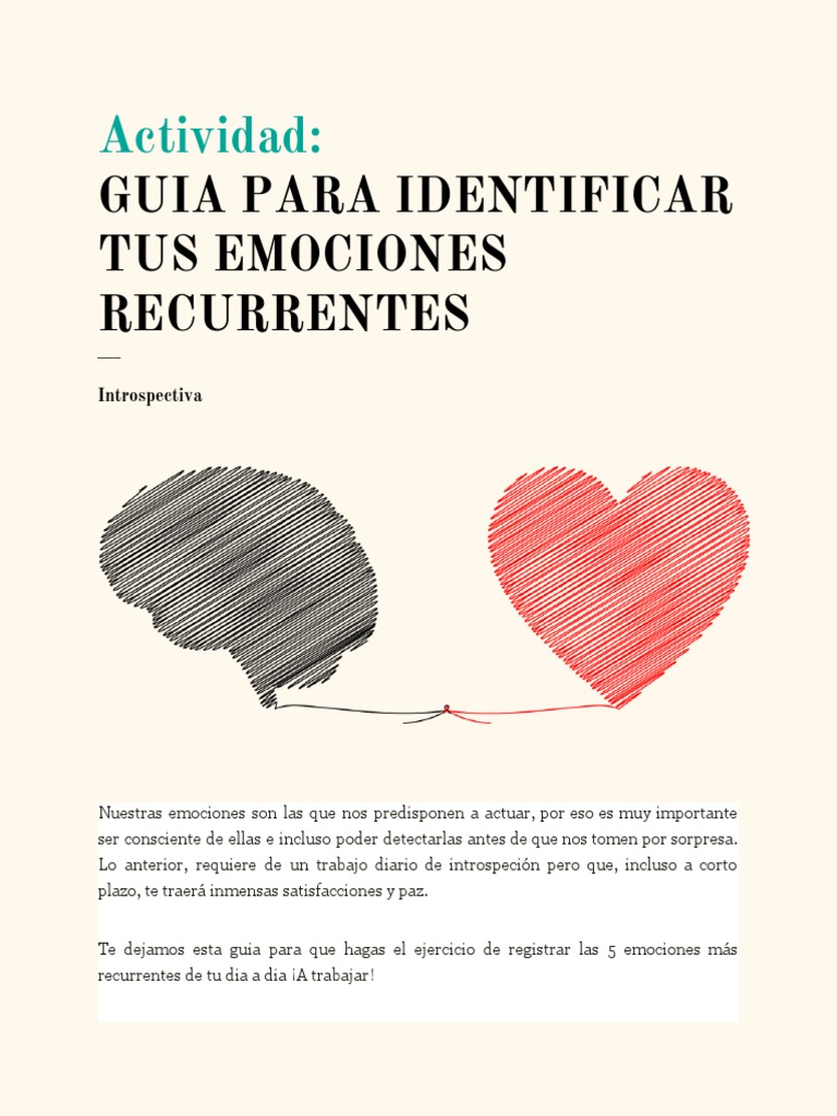 Guia para Identificar Tus Emociones Recurrentes | PDF