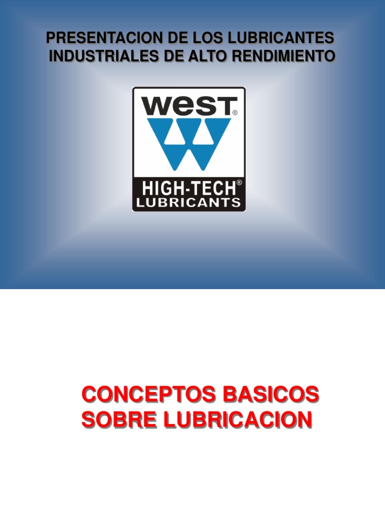 Presentacion High Tech - 1 | PDF | Lubricante | Rodamiento (Mecánico)